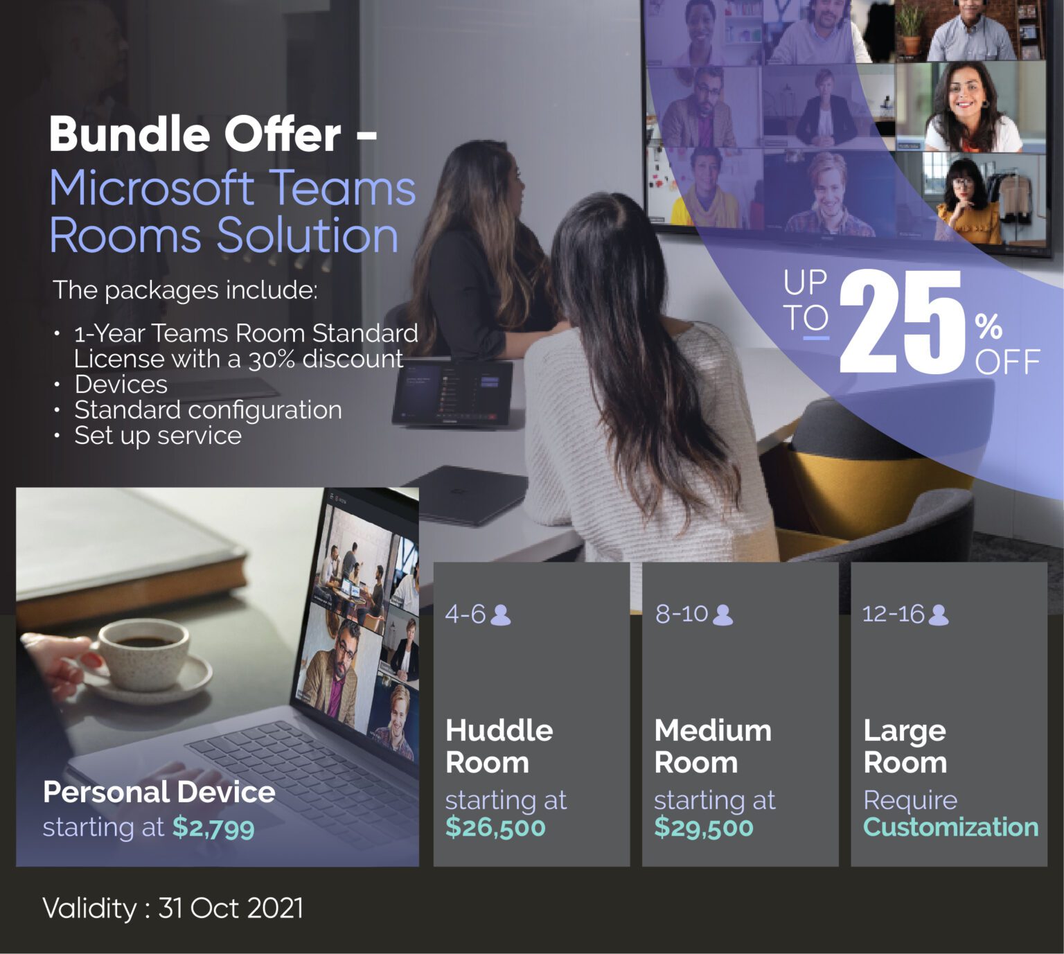 (Expired) Limited Time Offer: Microsoft Teams Room Bundle Packages